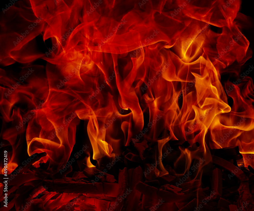 fire. background of fire. Stock Photo | Adobe Stock