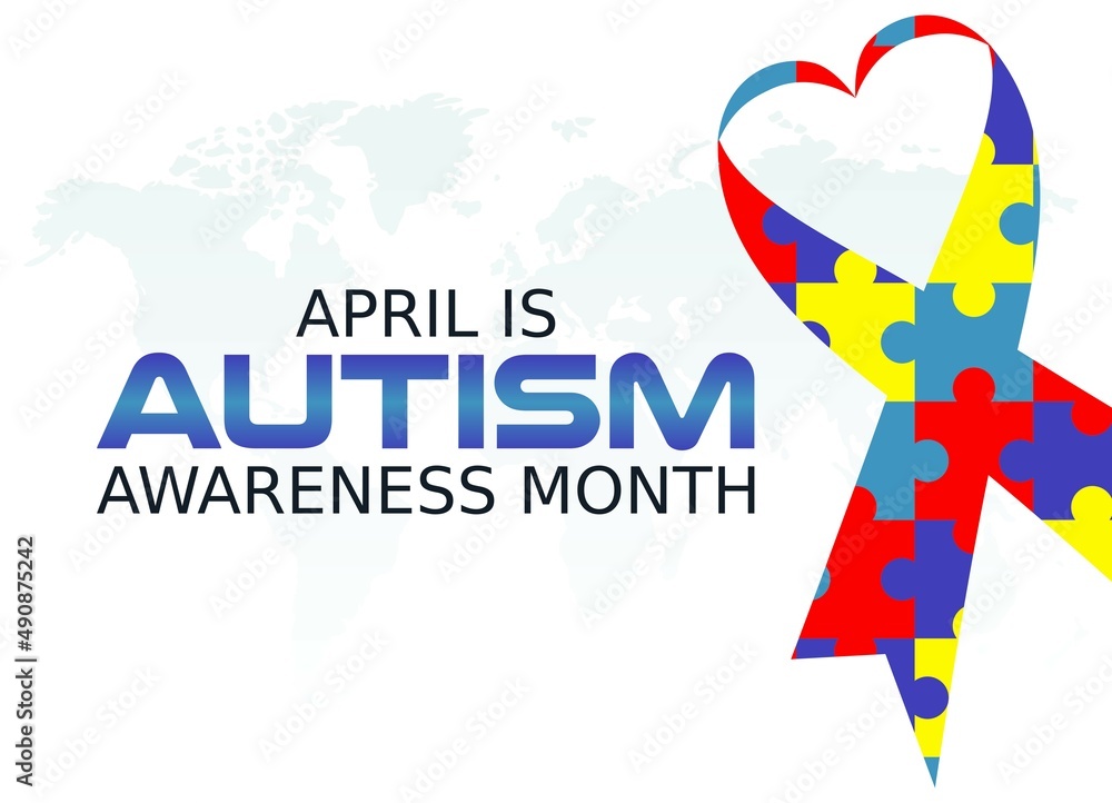 vector graphic of autism awareness month good for autism awareness ...