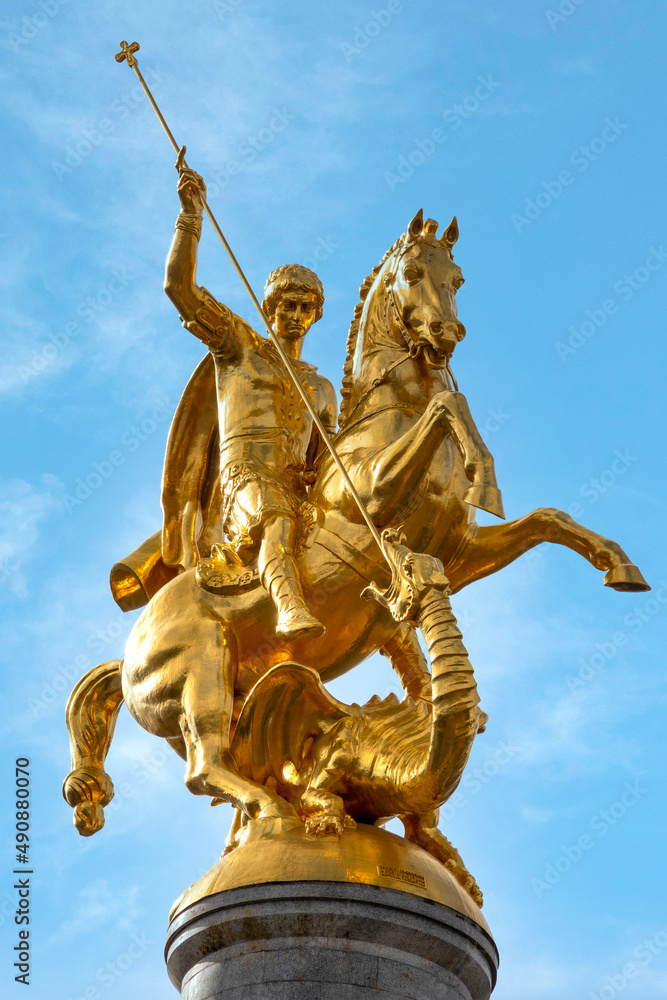 St. George Statue Stock Photo | Adobe Stock