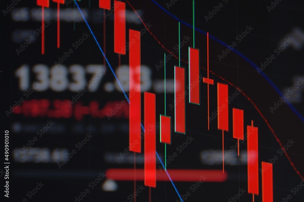Stock Market Loss Trading Chart Investment Analysis Business Index ...