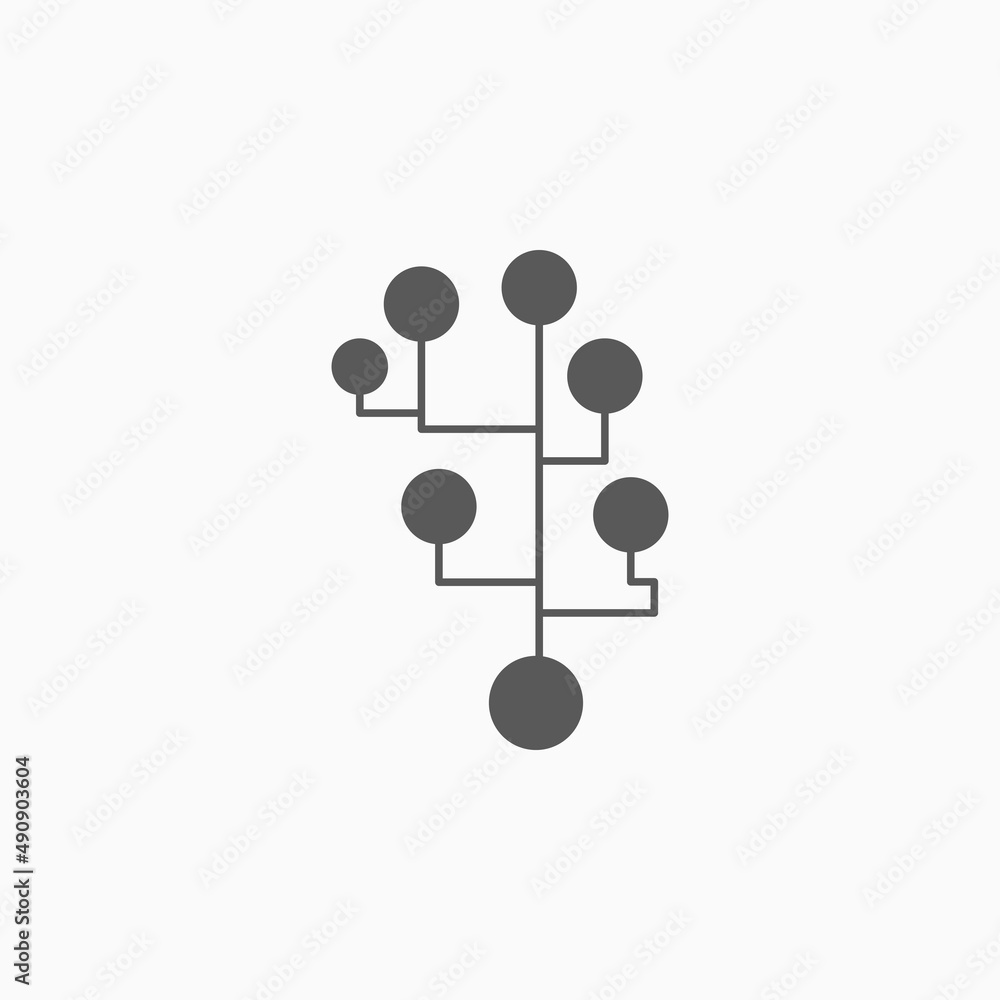 Poster mind map icon, infographic vector – Wall Art | UkPosters