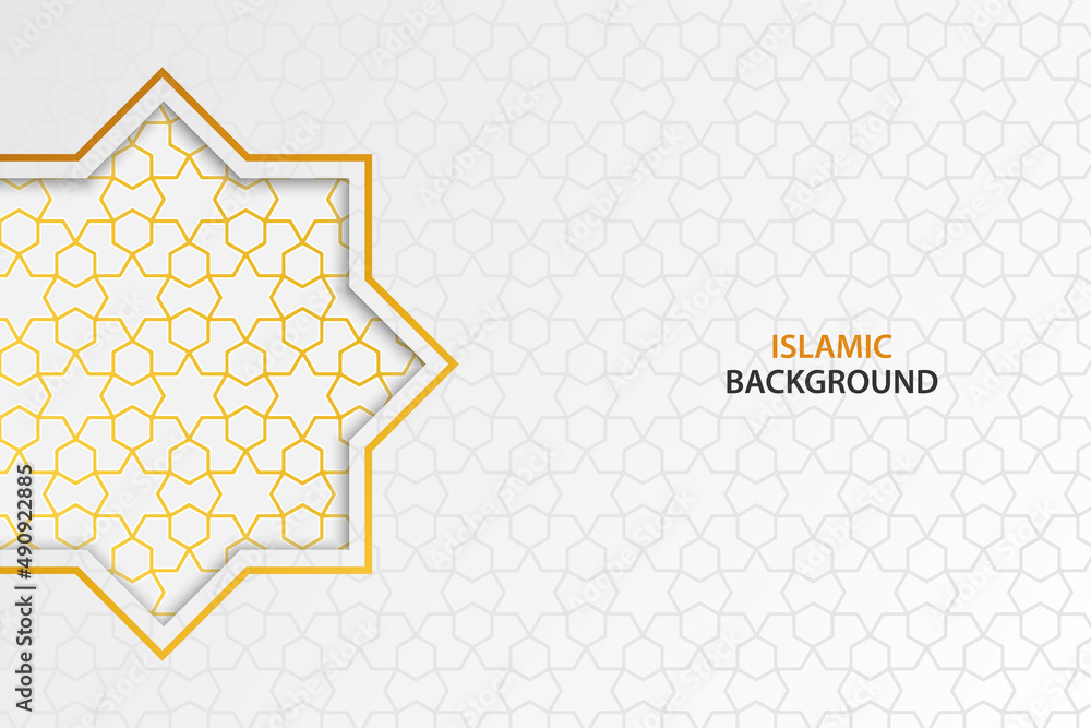 Modern Islamic geometric background Vector Stock Vector | Adobe Stock