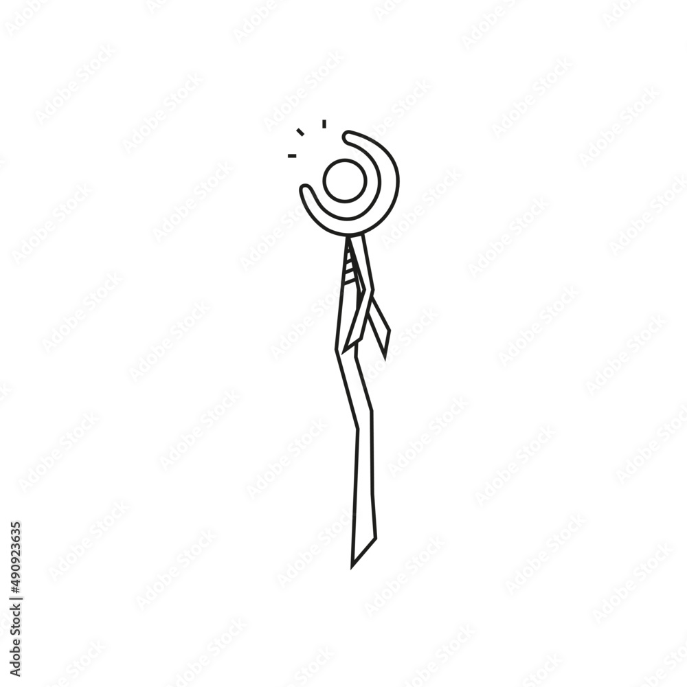 Medieval wizard's magic staff, flat vector illustration Stock Vector ...