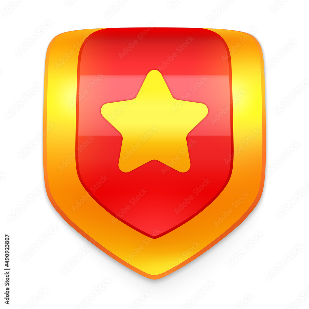 Game achievement rating. Level rank icon. Design for the games, UI ...