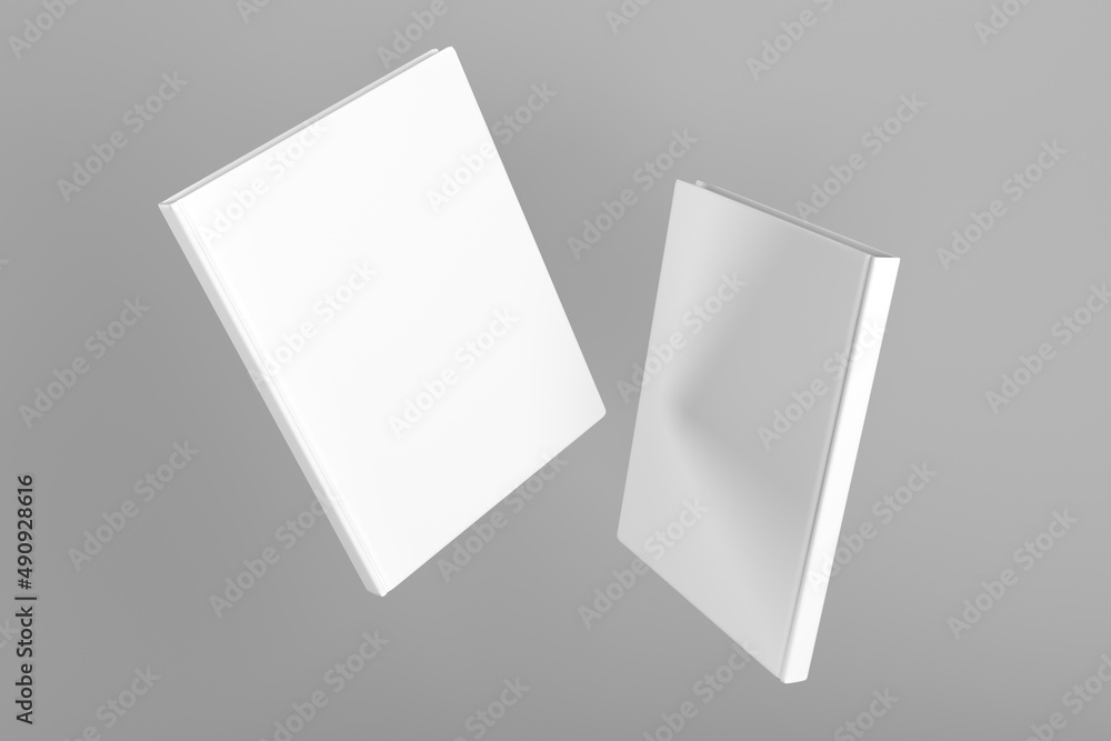 3d render. Blank template for book cover design. Book mockup Stock ...