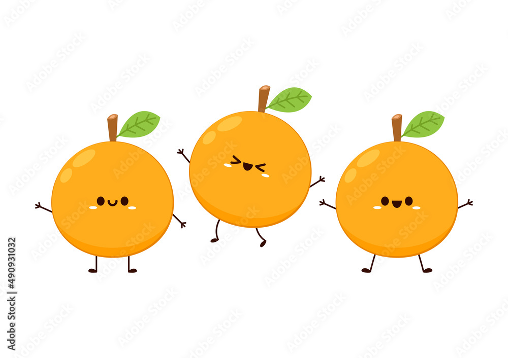 Orange cartoon vector. Orange character design. Orange juice. Stock ...