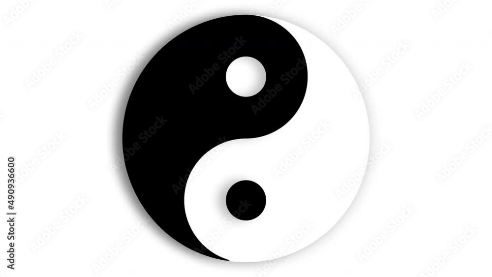 Yin Yang symbol, isolated on transparent background with alpha channel ...