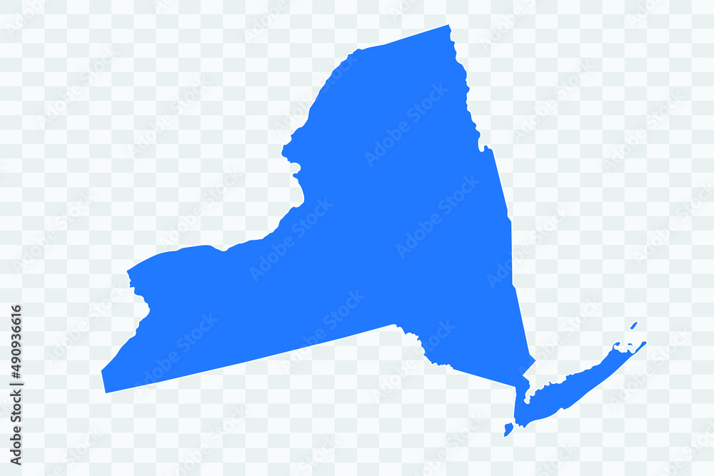NEW YORK Map blue Color on Backgound png Stock Vector | Adobe Stock