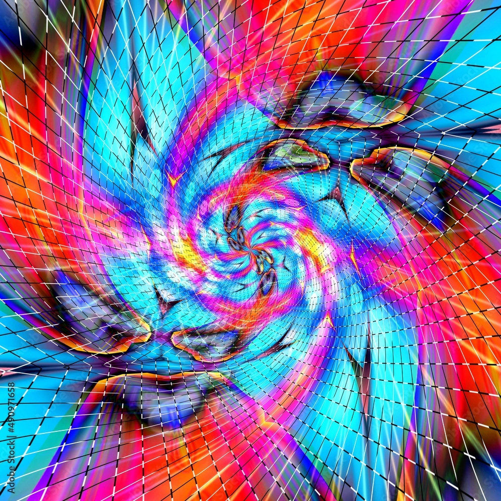 Abstract coloring background of the gradient with visual wave and ...