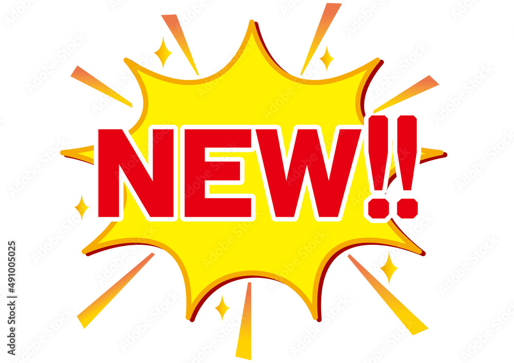 new,新しい,チェック,注目,お知らせ,新,ニュー,新登場,新商品,初登場,新作,新発売,チラシ,吹き出し,アイコン,記号,ロゴ,ポップ ...
