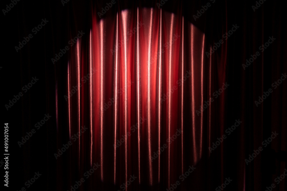 Red stage background Stock Photo | Adobe Stock