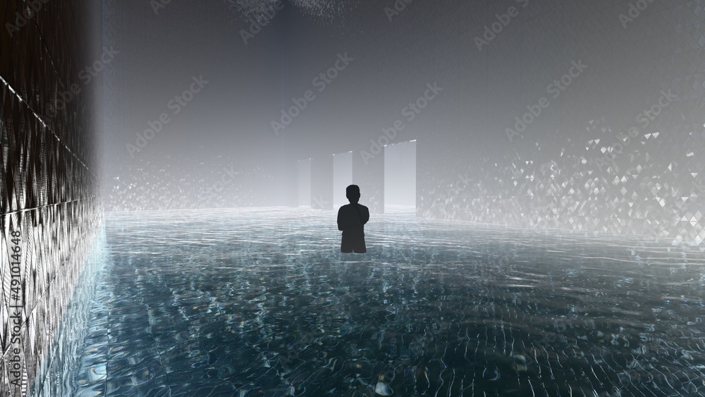 liminal space aesthetic Stock Illustration | Adobe Stock