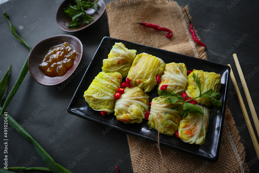 "cabbage rolls stuffed meat or kol gulung, kelem dolmasi, sarma Cabbage ...