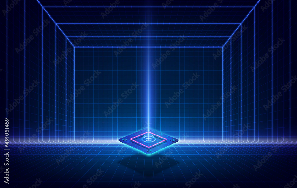 Abstract technology chip processor background circuit board and html ...
