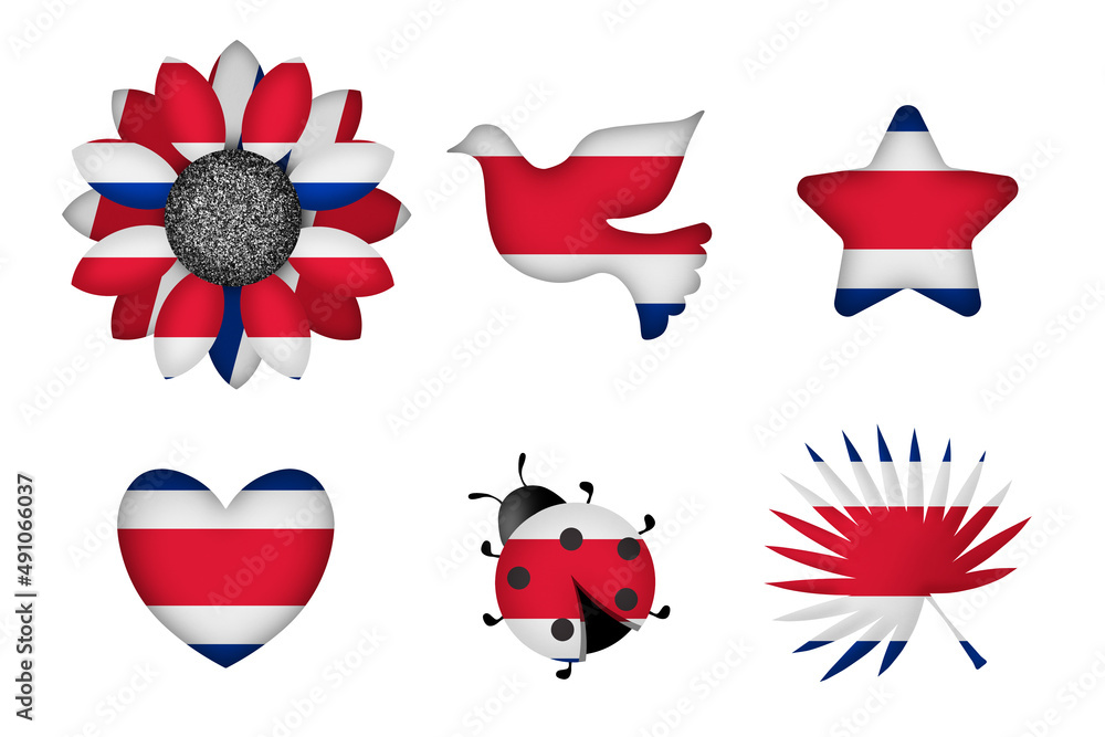 Peace symbols in colors of national flag. Concept clip art on white ...