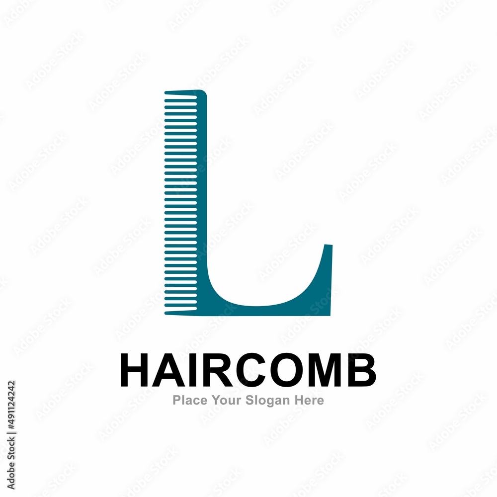 Comb letter L logo vector design. Suitable for business, fashion style ...