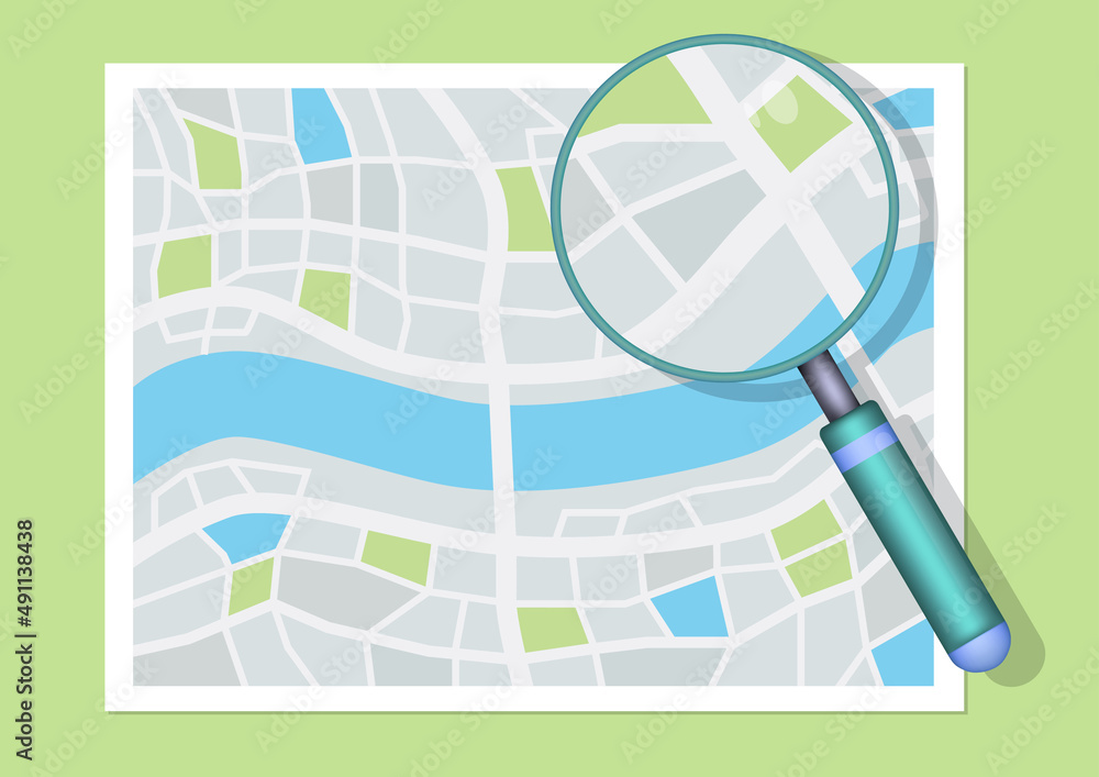 City map top view Stock Vector | Adobe Stock