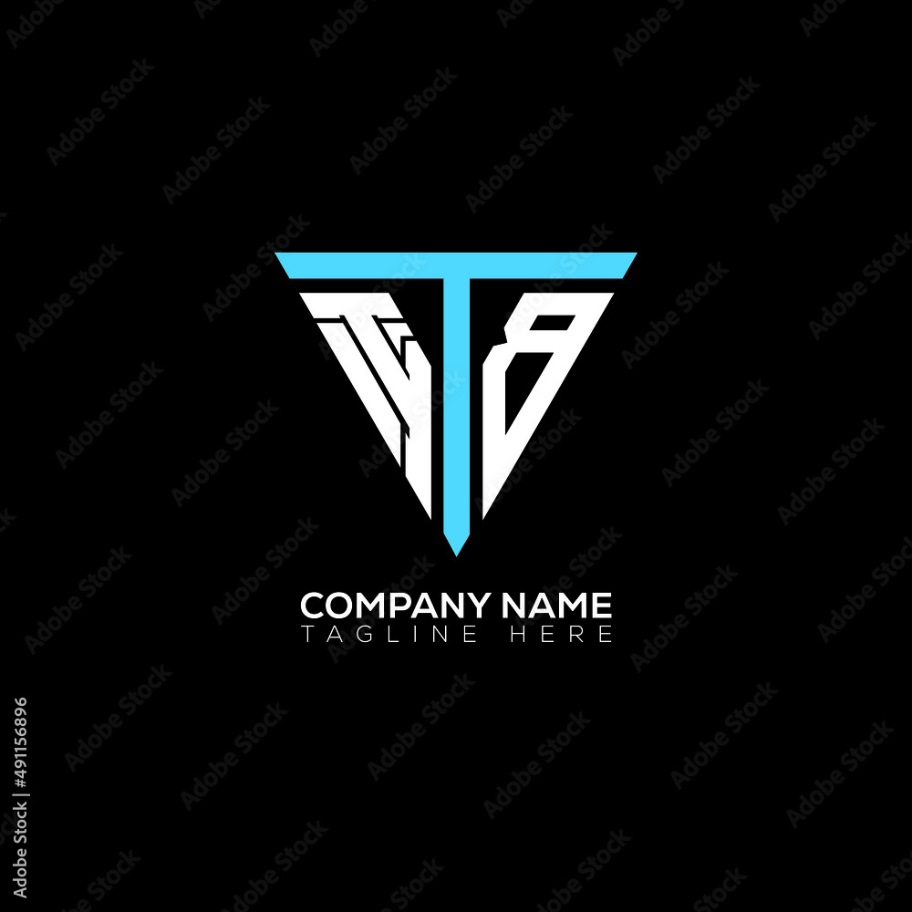 ITB letter logo design on white background.ITB creative initials letter ...