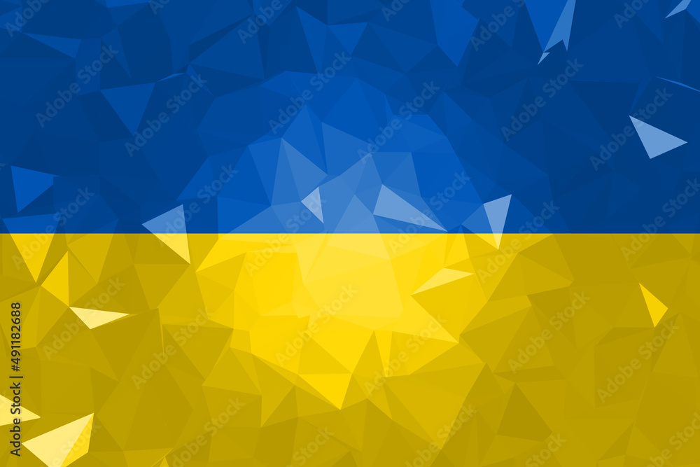 abstract background with triangles. polygons with the colors of the ...