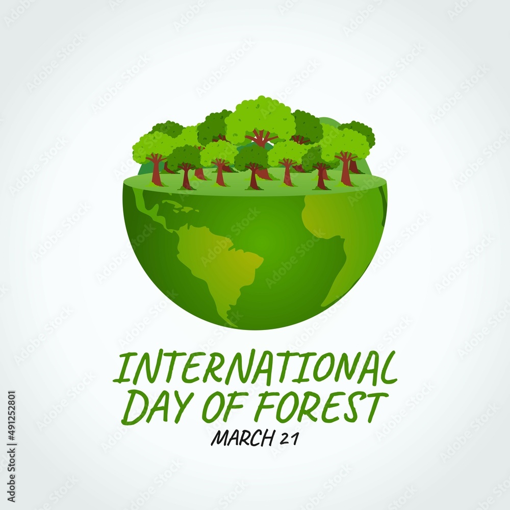 vector graphic of international day of forest good for international ...