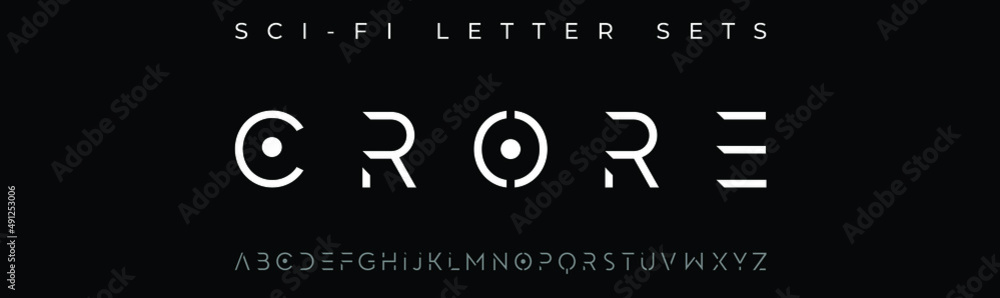 CRORE Luxury Minimal font. Classic, Abstract, tech, gaming and modern ...