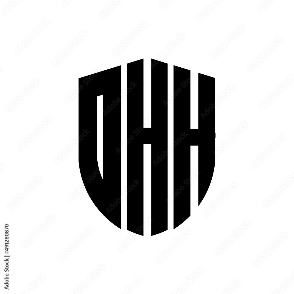 OHH letter logo design. OHH modern letter logo with black background ...