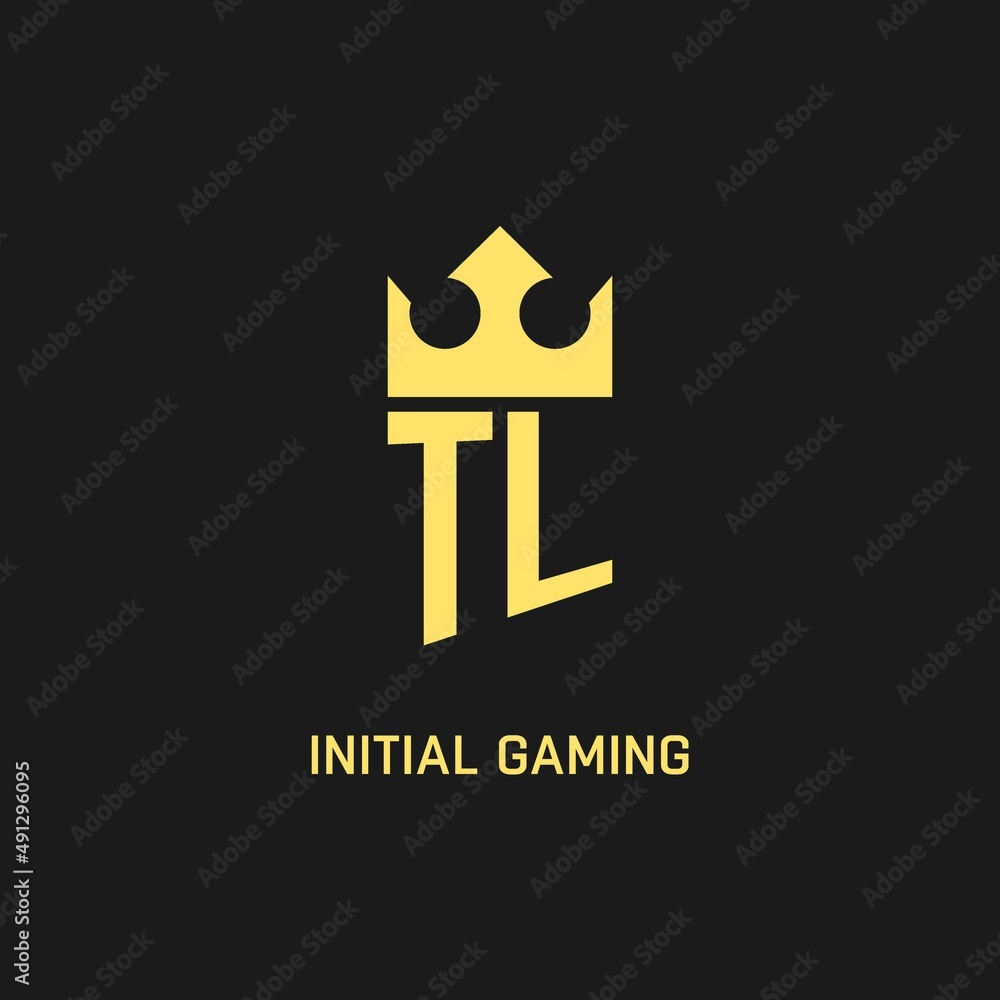 Monogram TL logo shield crown shape, elegant and luxury initial logo ...