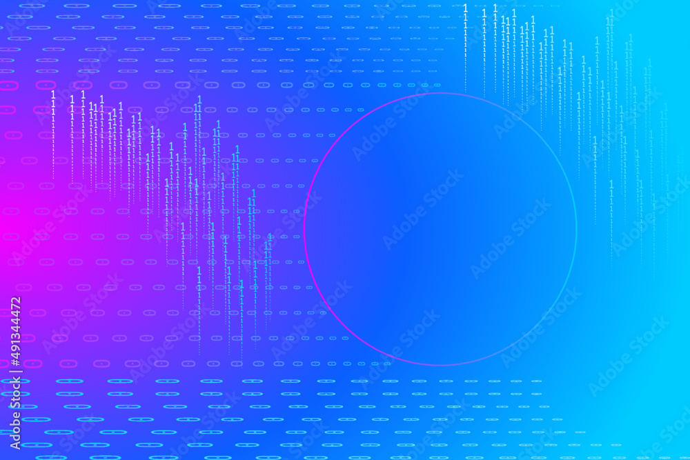 Binary code background. Big data visualization background. Big data ...