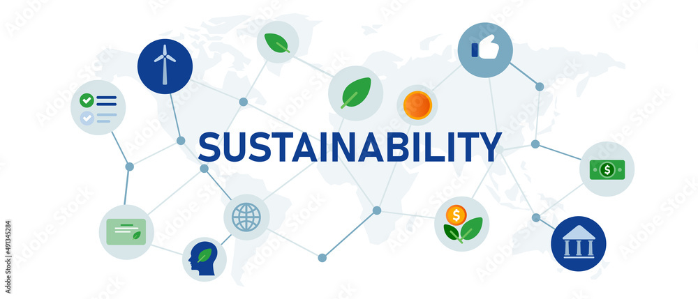 sustainability eco green corporate company business illustration ...