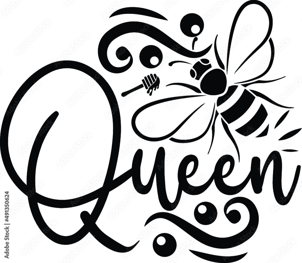 Bee Svg Design Stock Vector | Adobe Stock