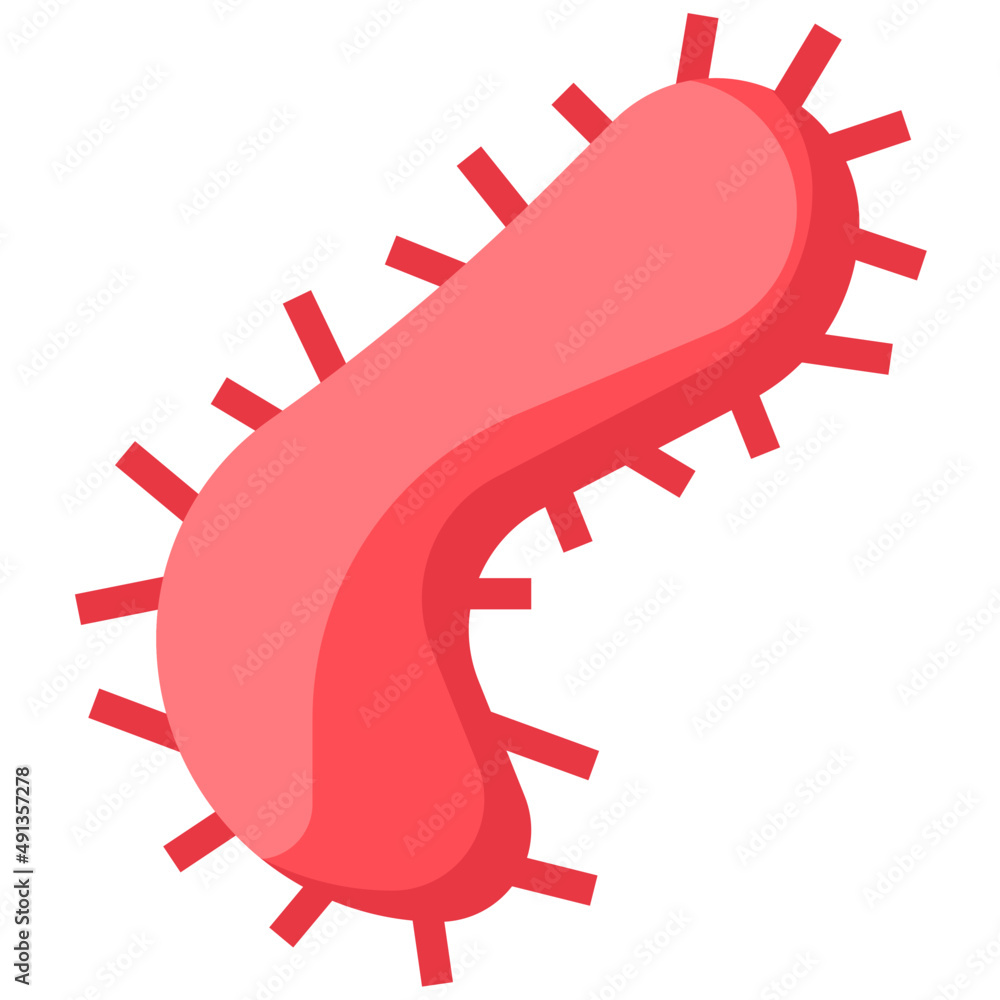 MYCOBACTERIUM TUBERCULOSIS flat icon Stock Vector | Adobe Stock