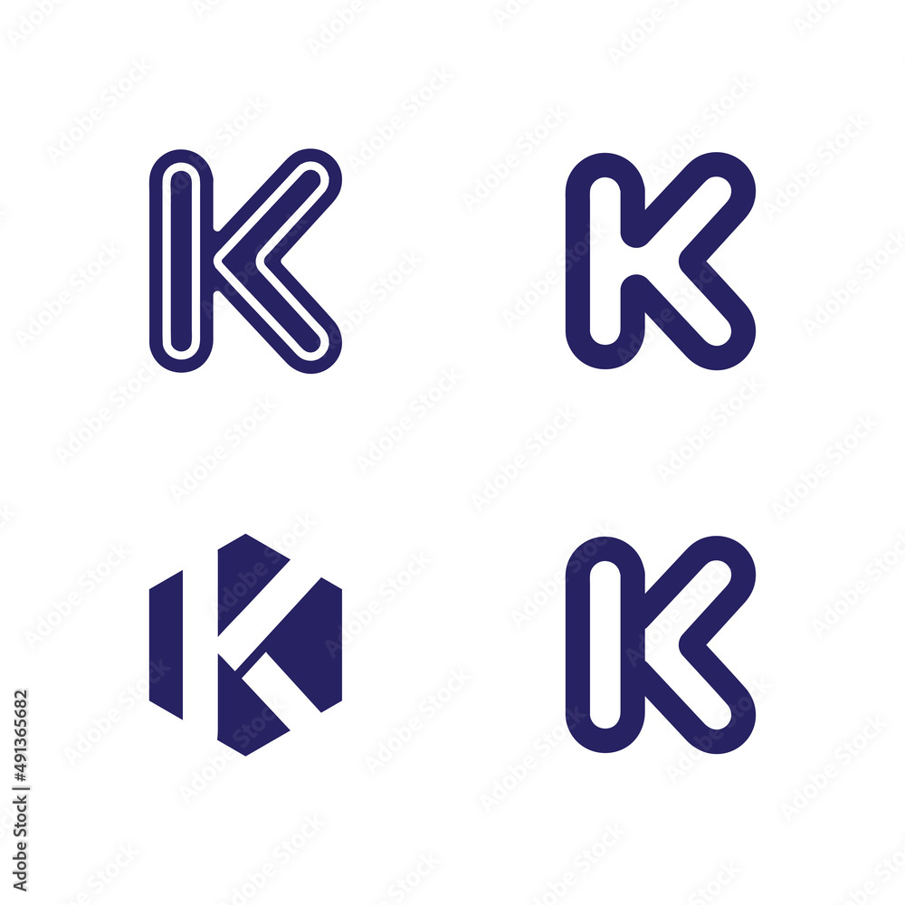 K logo design K letter font Concept Business logo vector and design ...
