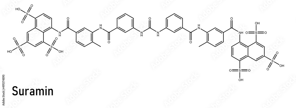 Suramin is a medication used to treat African sleeping sickness and ...