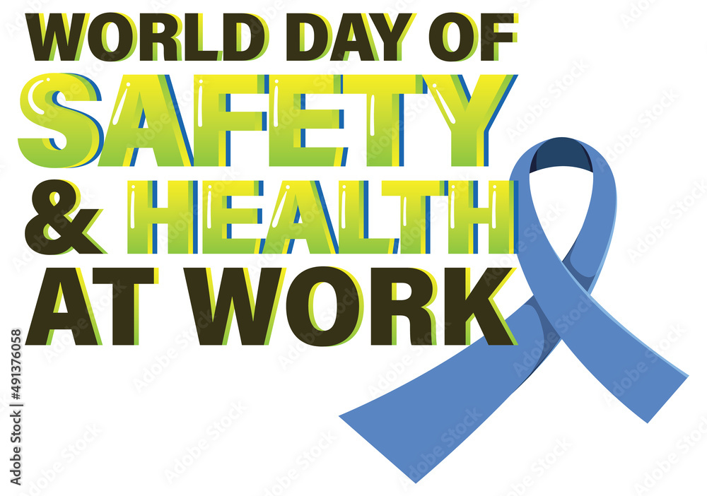 World day for safety and health at work logo design Stock Vector ...