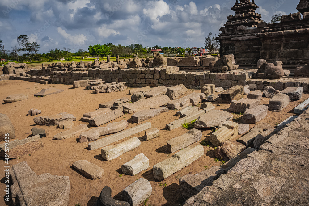 Shore temple built by Pallavas is UNESCO`s World Heritage Site located ...
