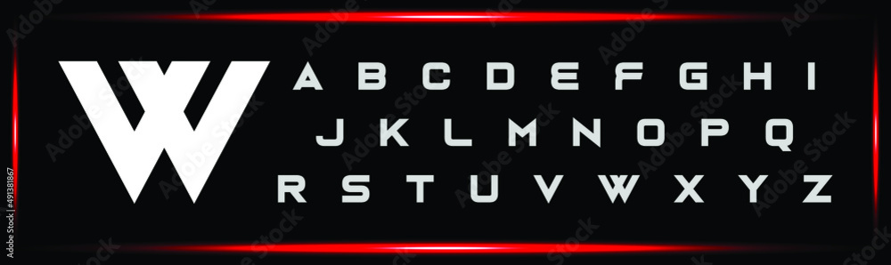 The Letter W In Different Fonts