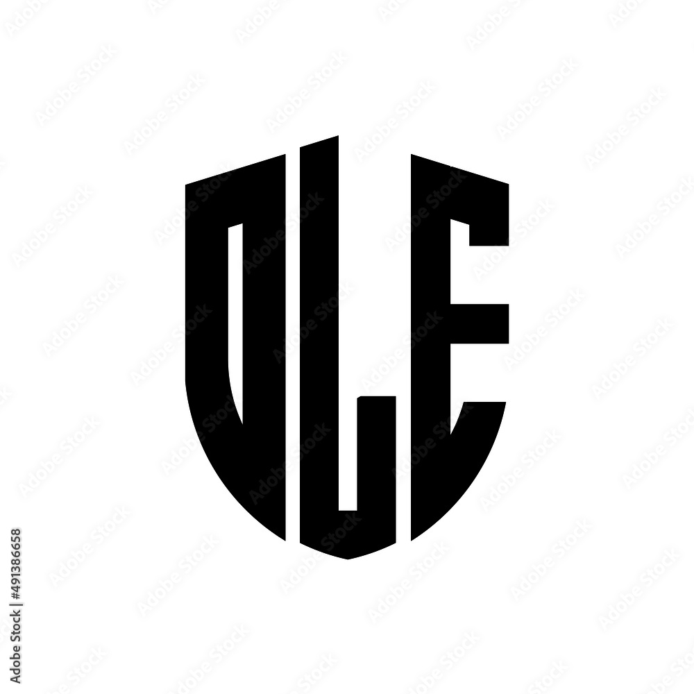 OLE letter logo design. OLE modern letter logo with black background ...