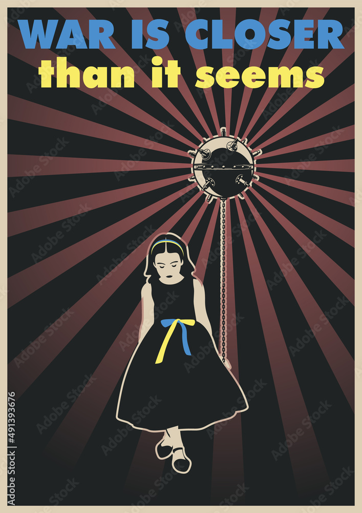 War is closer than it seems, Stop War Poster, Ukrainian Girl and ...