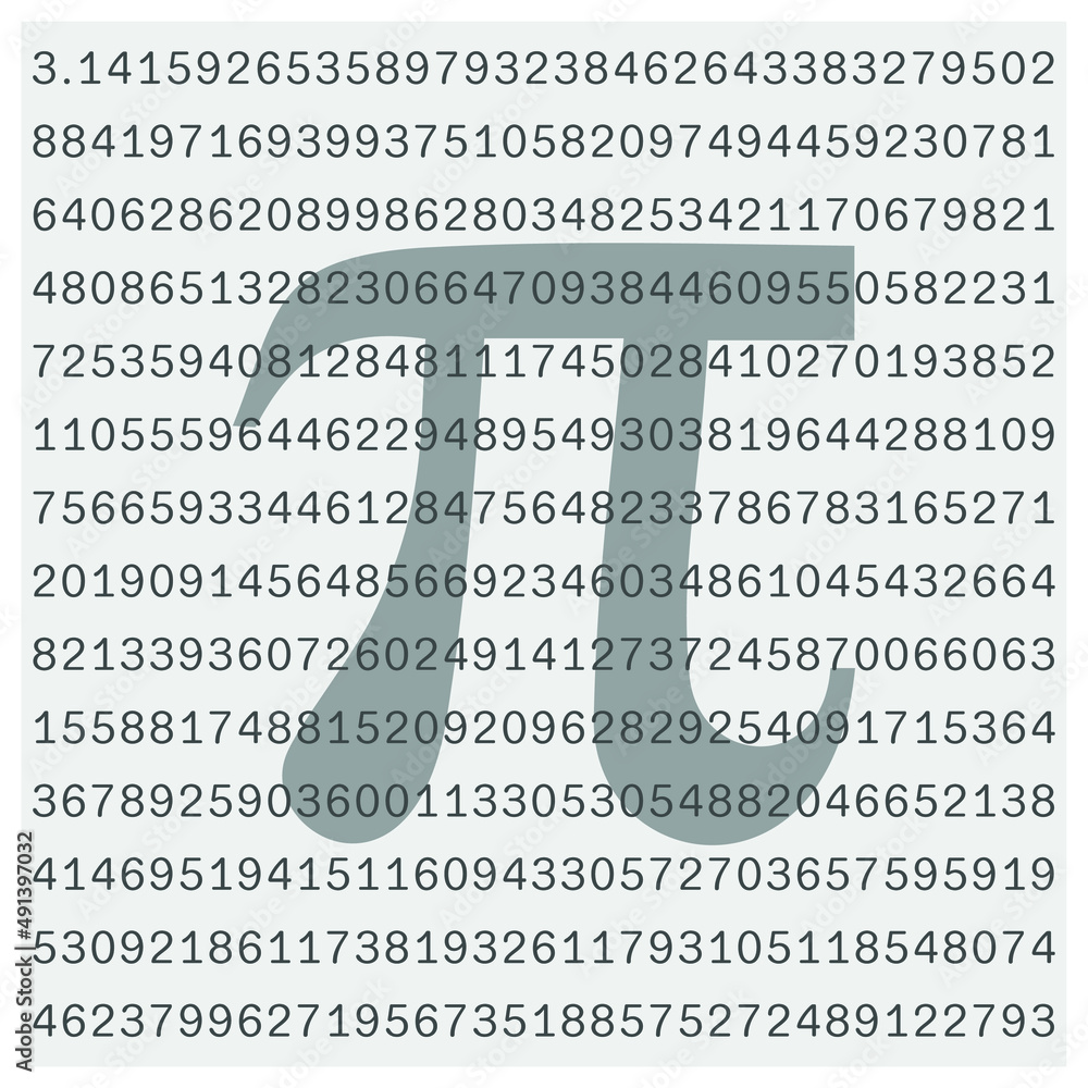 Seamless Pi symbol. Colors vector image. Pi symbol isolated on ...