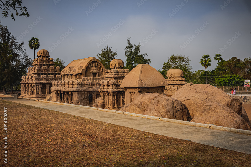 Exclusive Monolithic - Five Rathas or Panch Rathas are UNESCO World ...