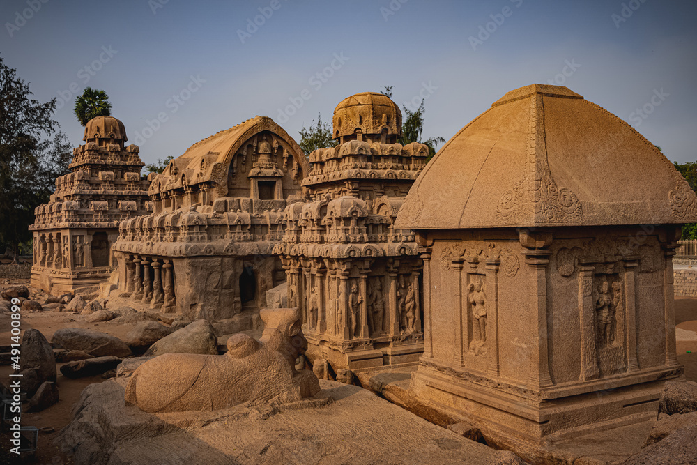 Exclusive Monolithic - Five Rathas or Panch Rathas are UNESCO World ...
