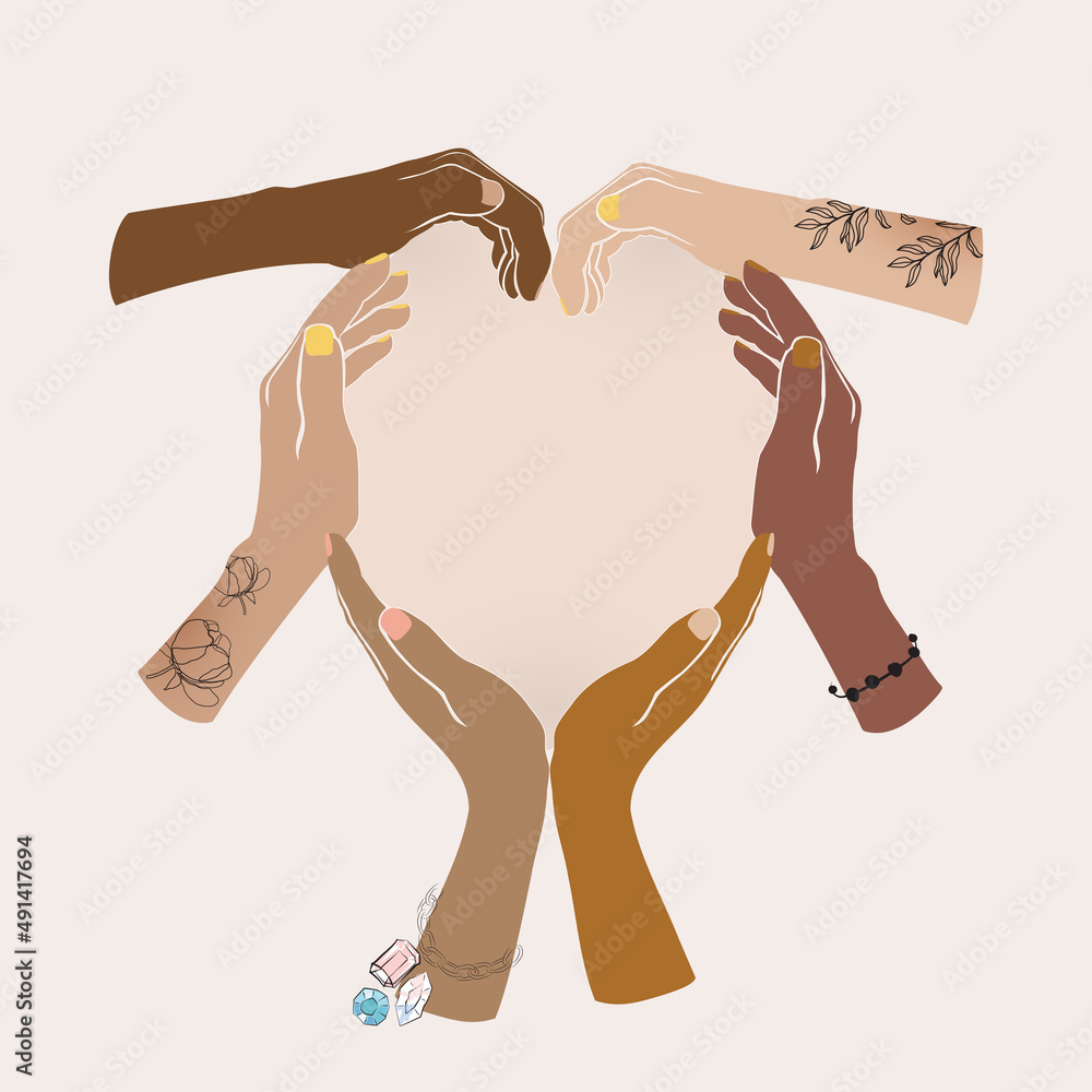 Different Races Coming Together