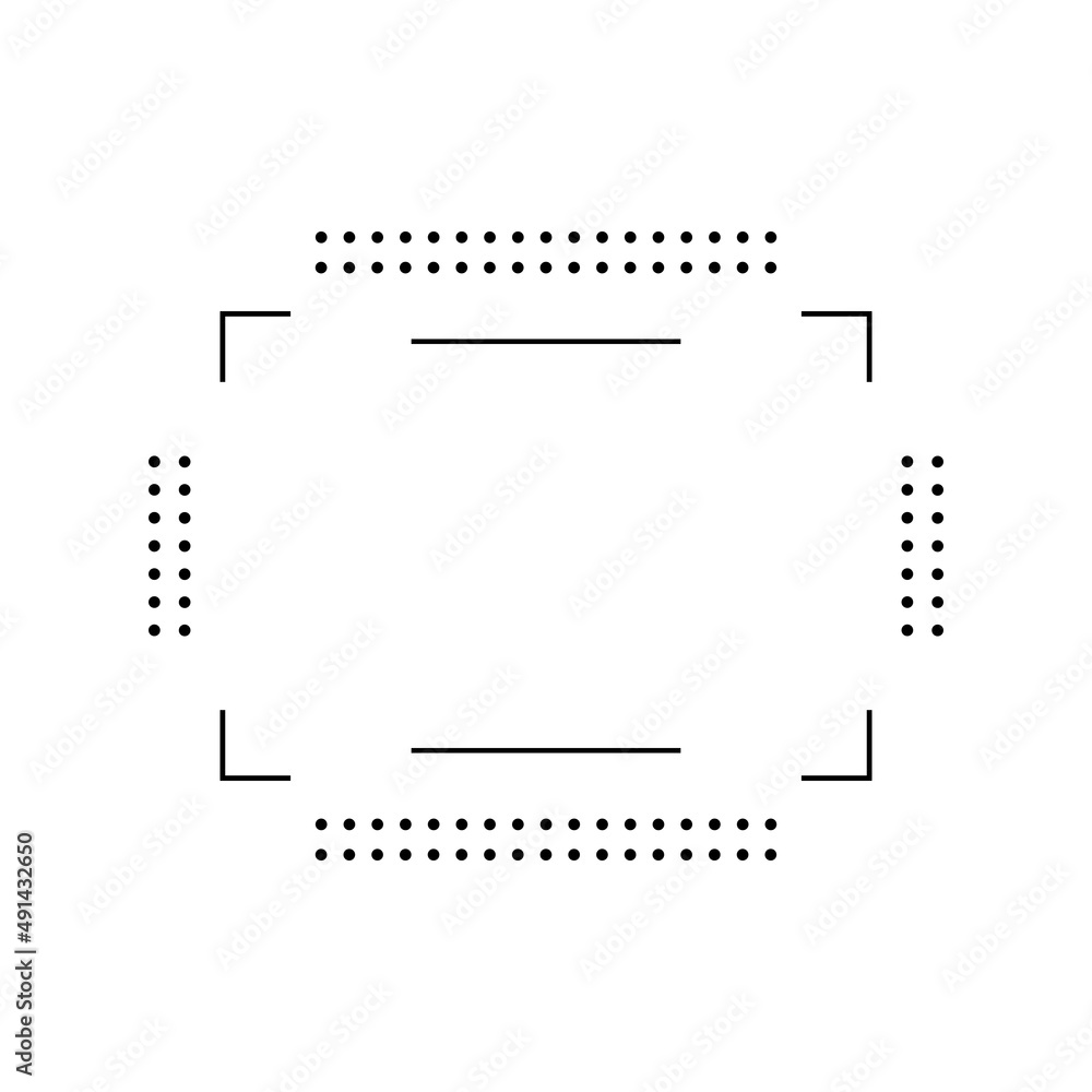 Abstract, trendy, creative text frame, simple, modern graphic design ...