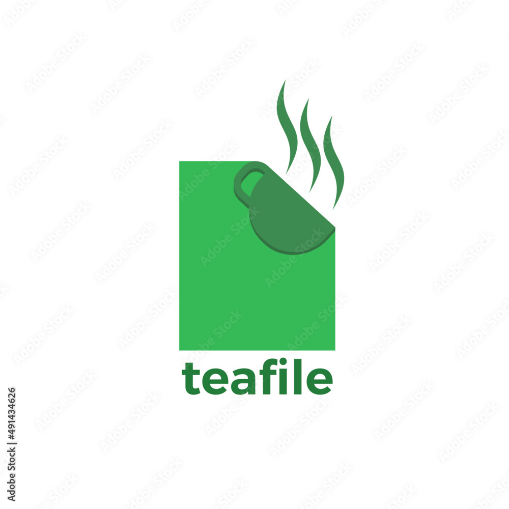 drink green tea file document Logo Icon. tea mark logo vector, file ...