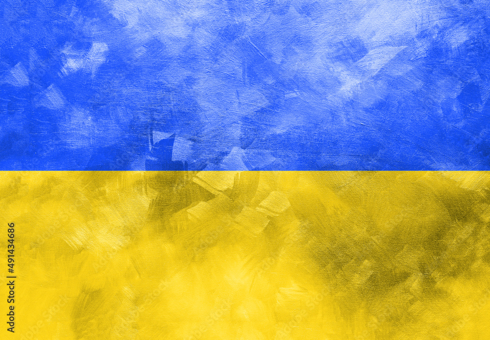 Ukraine flag background. Russian-Ukraine war Stock Photo | Adobe Stock