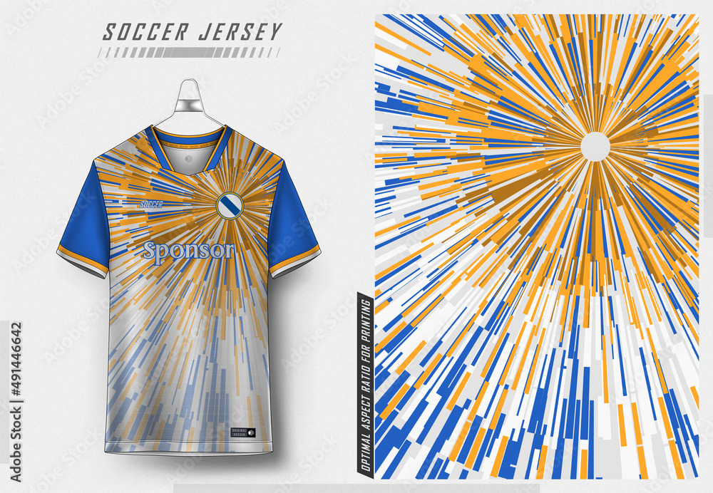 Soccer jersey design for sublimation เวกเตอร์สต็อก | Adobe Stock