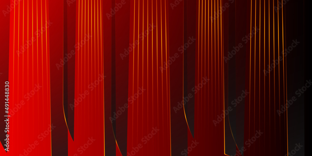 Red background with gold lines Stock Vector | Adobe Stock