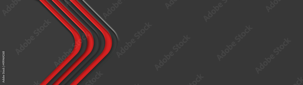 Red banner mockup. Poster information business modern design proposal ...