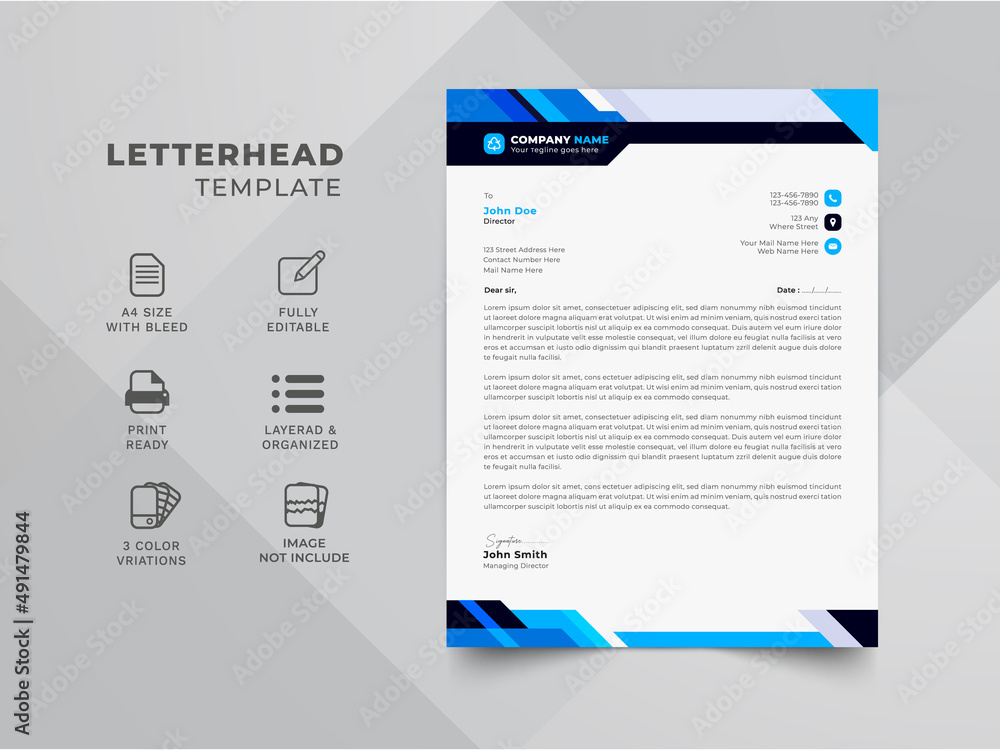 Abstract Letterhead Design Modern Business Letterhead Design Template Corporate Official abstract-letterhead-design-modern-business-letterhead-design-template-corporate-official