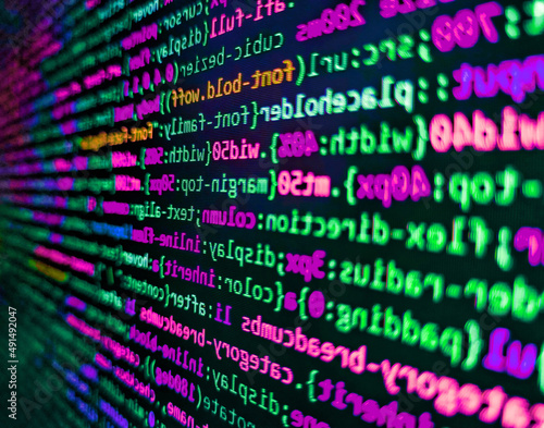 Programming of Internet website. Programming code abstract screen of ... Programming of Internet website. Programming code abstract screen of ...